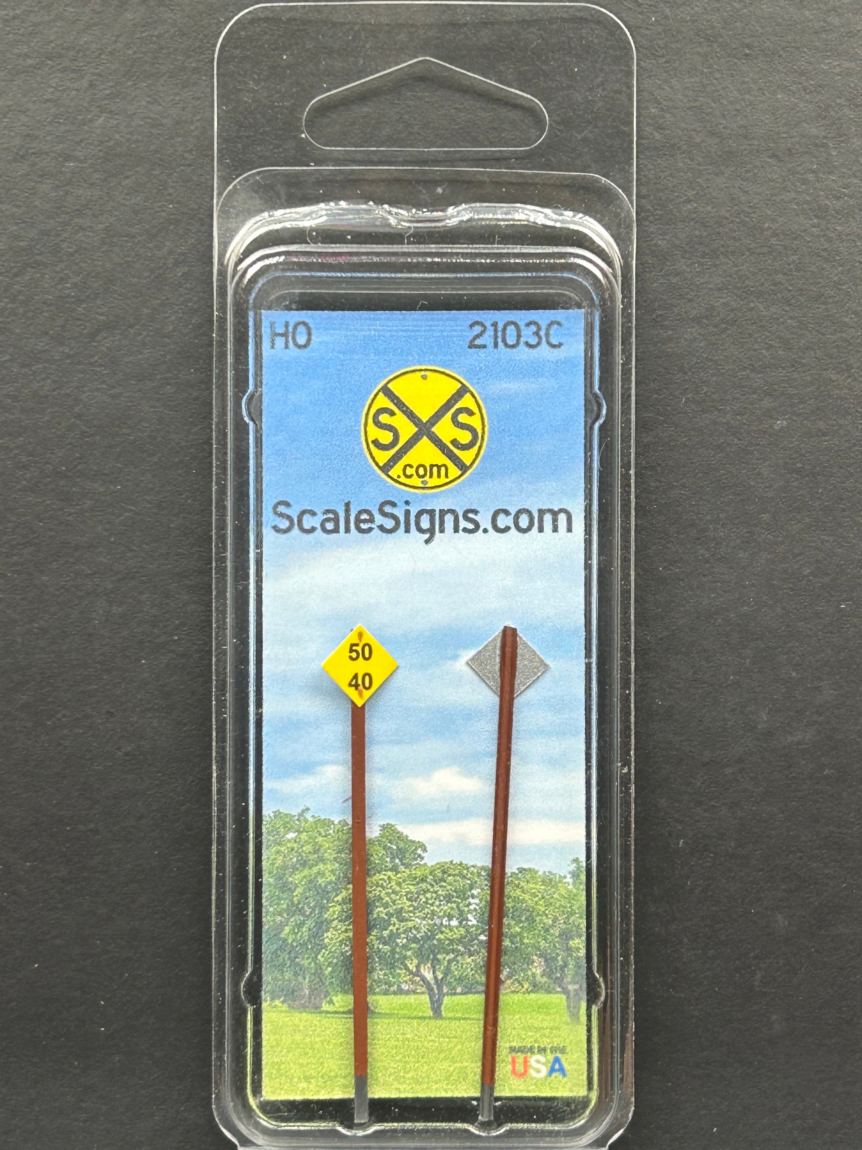 Scale Detailed Model Street and Railroad Signs in 1:87 HO – ScaleSigns.com
